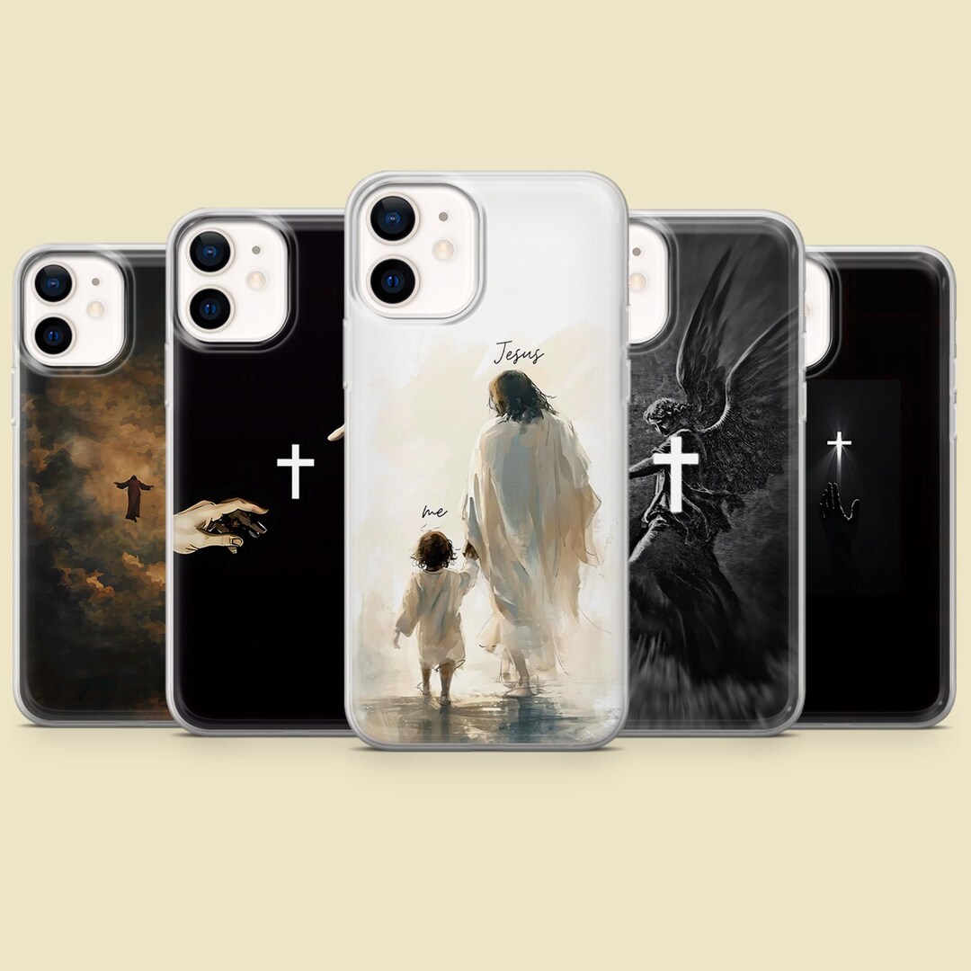 Christian Phone Case Cross Jesus Cover for iPhone 16 Pro Max 15 14 13 ...