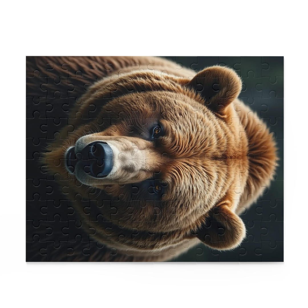 Grizzly Bear Puzzle-wild Animal Forest Nature Lover Gift,120/252/500 ...