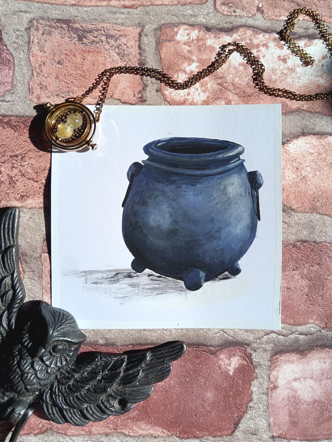 Hand Painted Witch's Cauldron – Original Acryclic Painting - Etsy