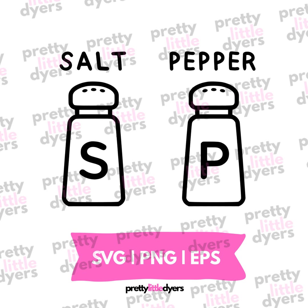 Salt and Pepper SVG PNG, Matching Couple Shirt Design (digital Download ...
