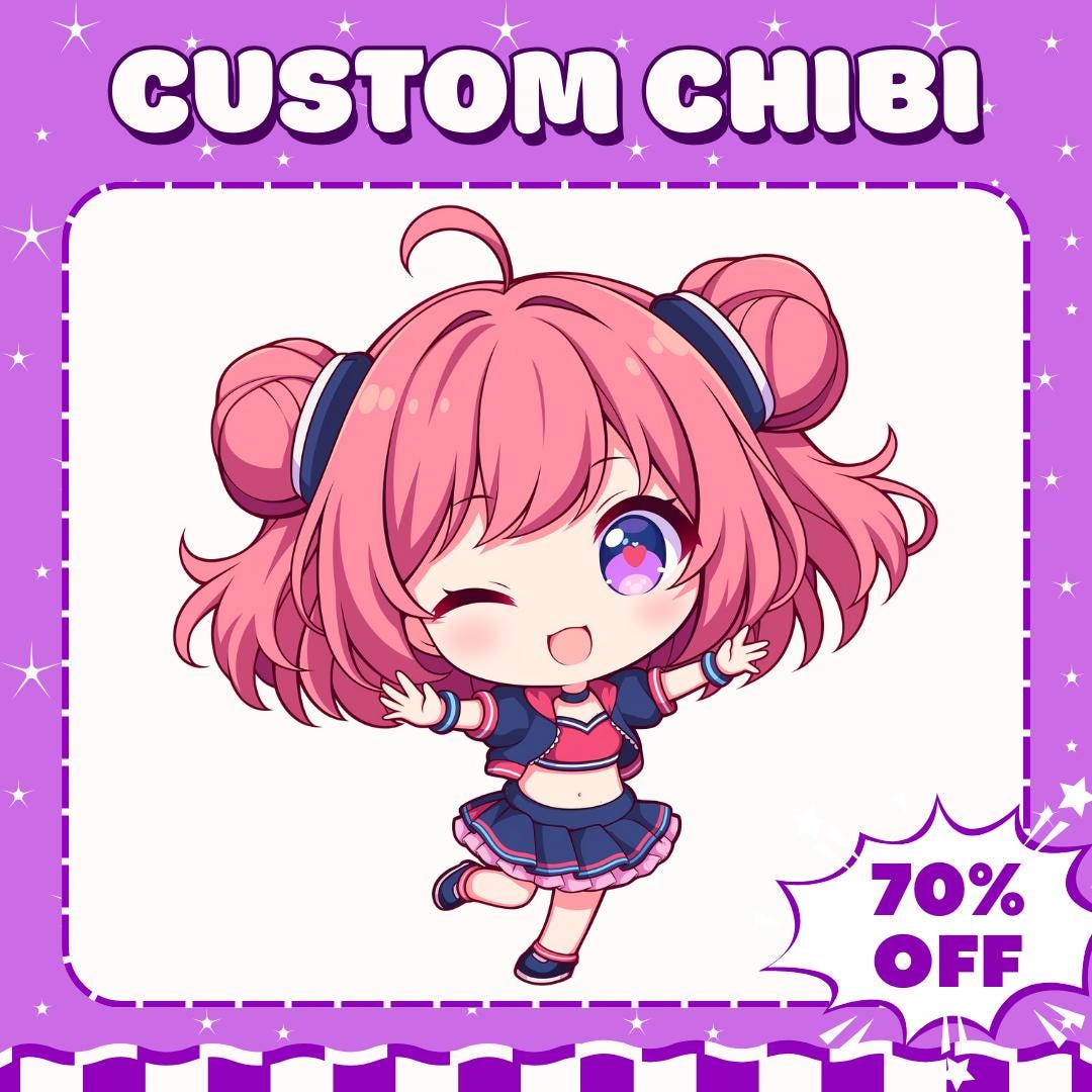 CUSTOM CHIBI CHARACTER, Chibi Fanart, Chibi Commission, Couple Chibi ...