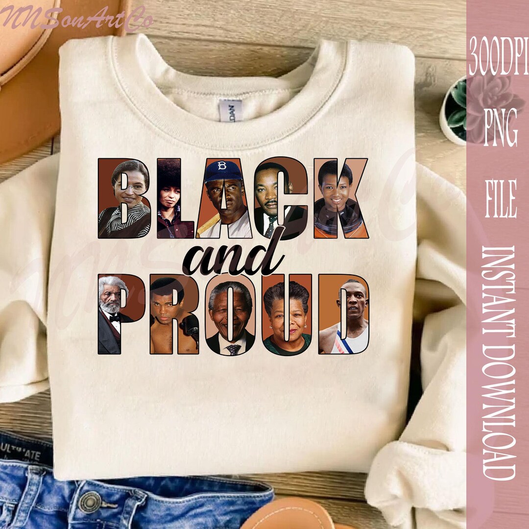 Black and Proud Black History Month Png, Black History Month, Black ...