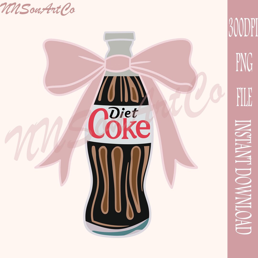 Pink Coquette Bow Diet Coke Png, Soda Drink Png, Aesthetic Girly Png ...