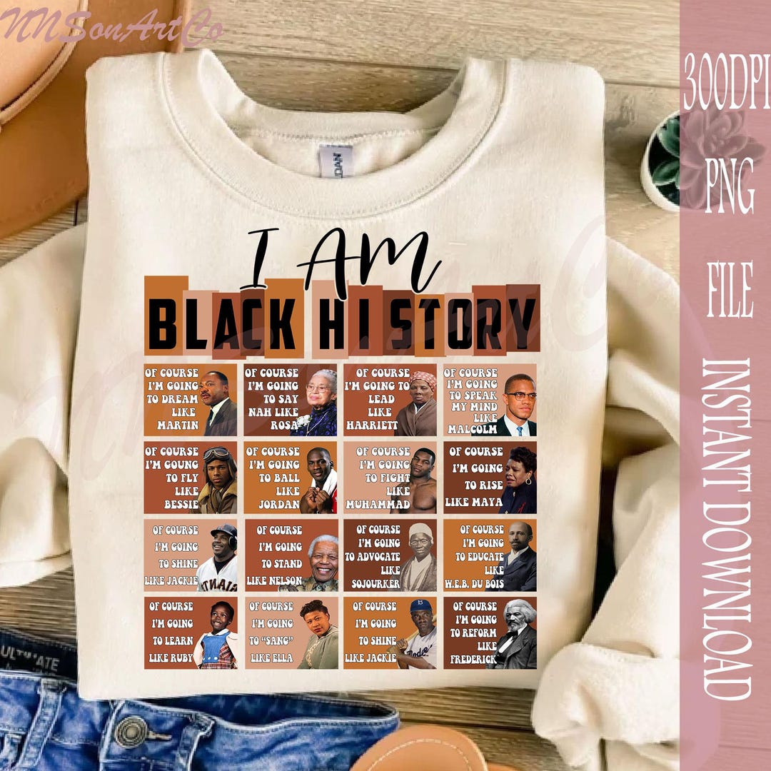 I Am Black History Png, Black History Month, Black Famous Man Png ...