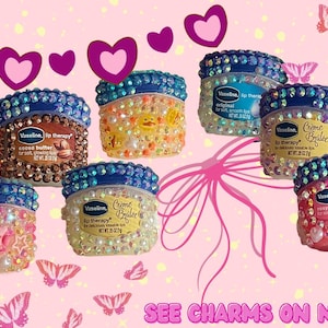 Custom Rhinestone Mini Vaseline Containers - Etsy