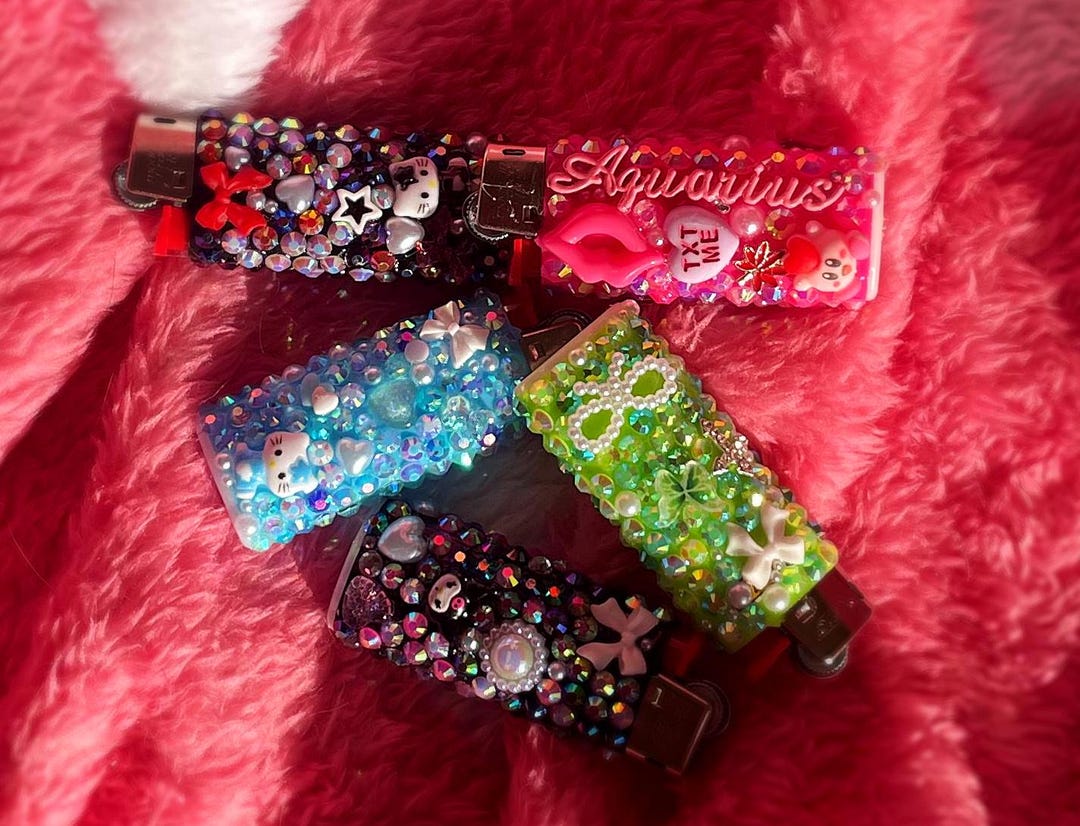 Custom Mini Rhinestone Lighters - Etsy