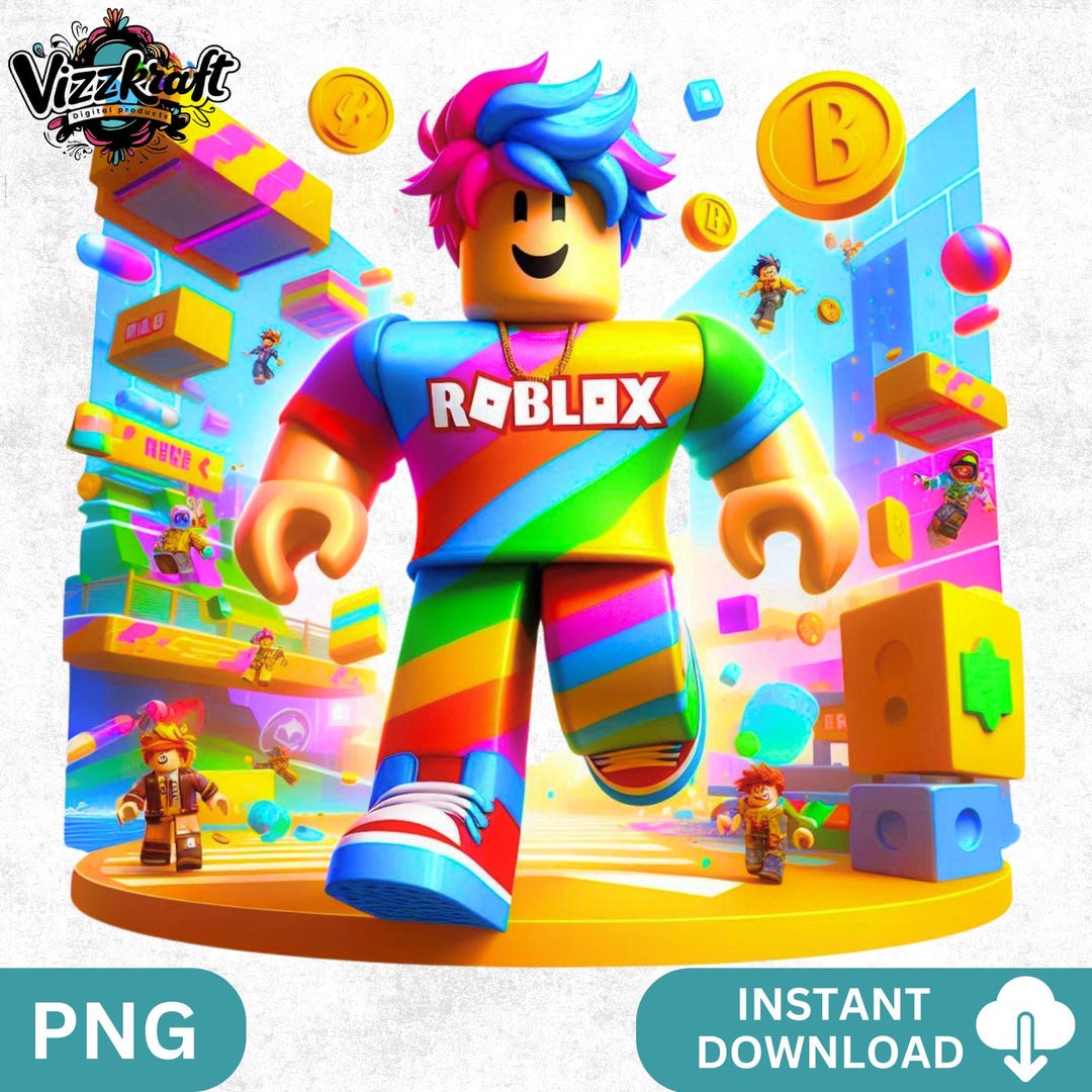 Roblox PNG File for Sublimation, Roblox Shirt PNG, High Resolution ...