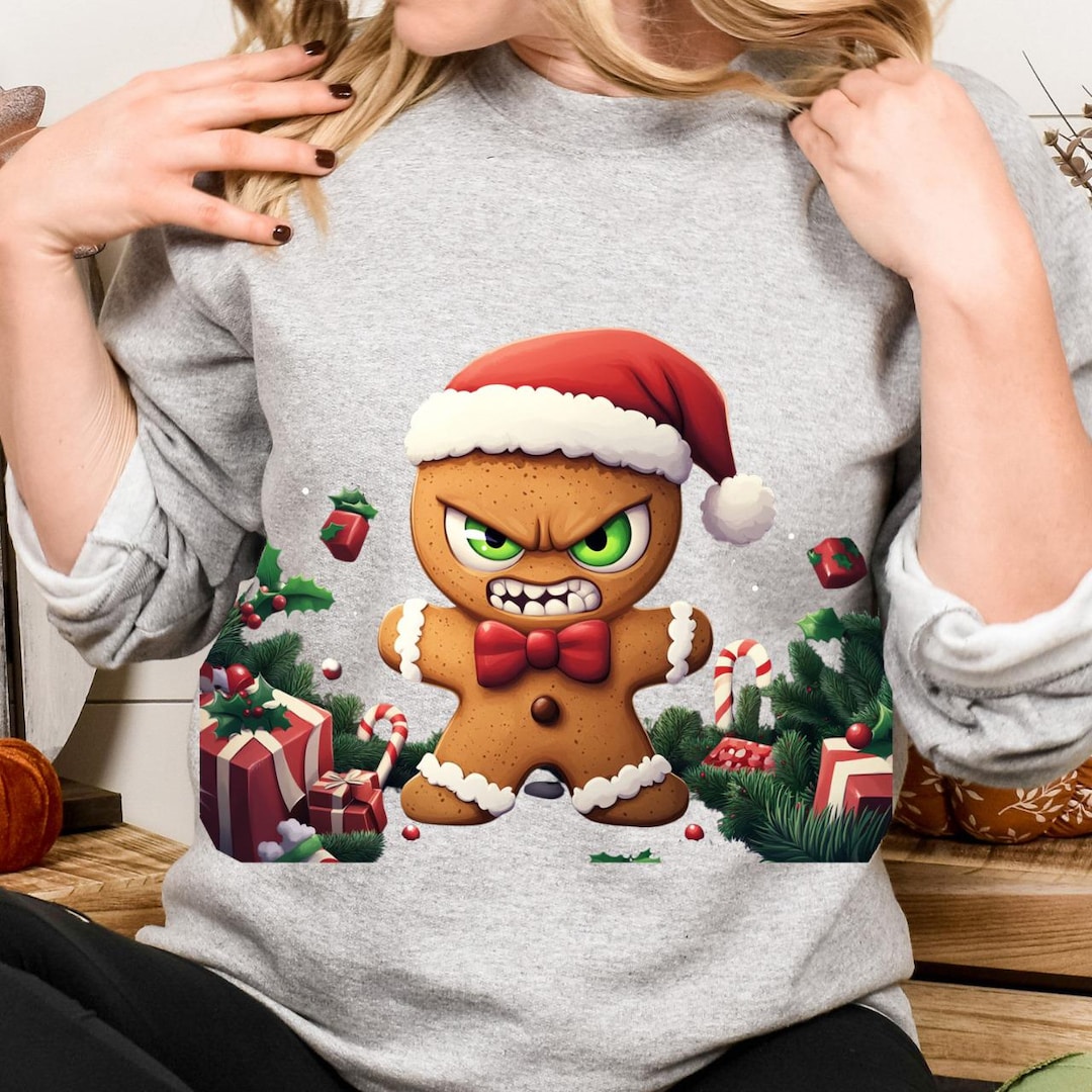 Angry Ginger Bread Man, Cute Cartoon, T Shirt Design, Cool Cartoon ...