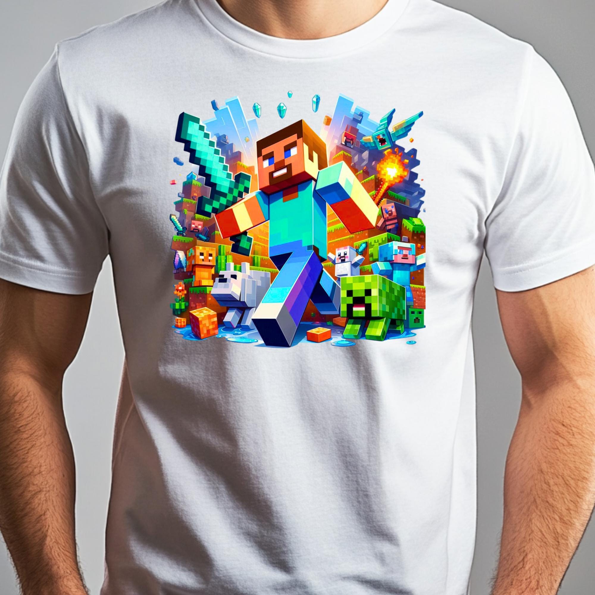 Minecraft PNG File for Sublimation, Minecraft Shirt PNG, High ...