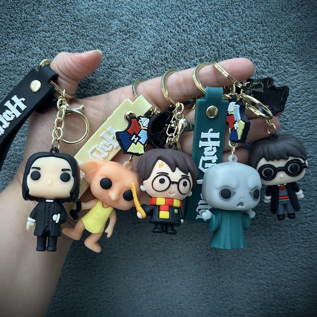 Harry Potter Keychains, Dobby Keyring, Snape Keyring, Voldemort Keyring ...