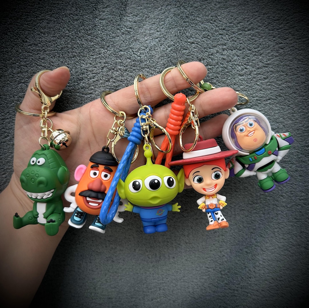 Toy Story Keychains, Alien Keyring, Jessie Keyring, Rex Keyring, Buzz ...