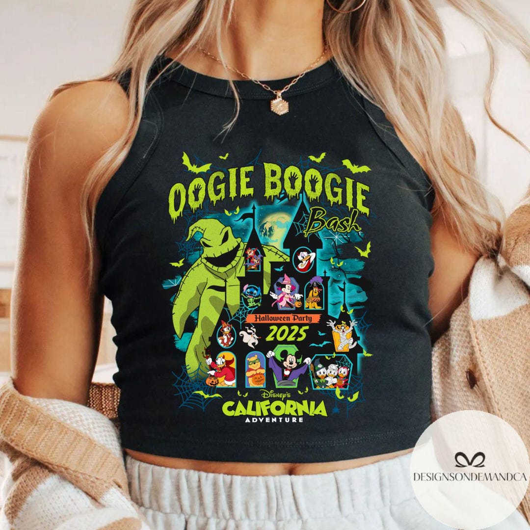 Oogie Boogie Bash 2025 Shirt, Disneyland Halloween Party T-shirt Tank ...