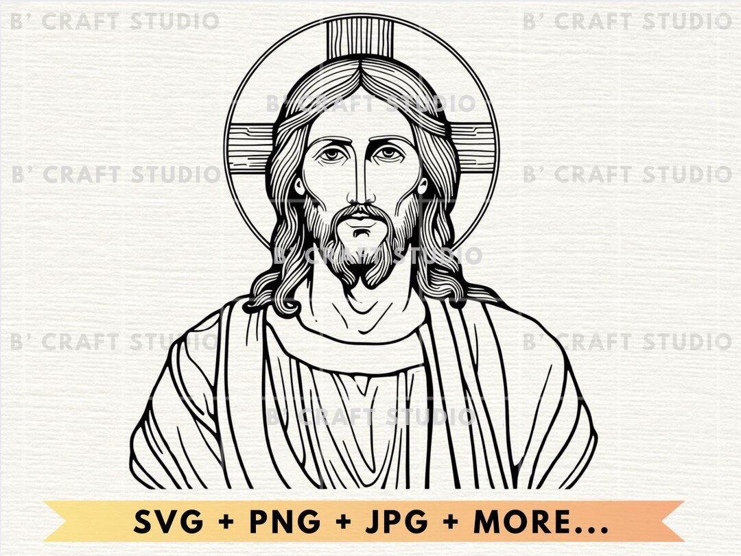 Jesus Svg | Perfect for Commercial Use Png, Dxf, Jpg Digital Design for ...