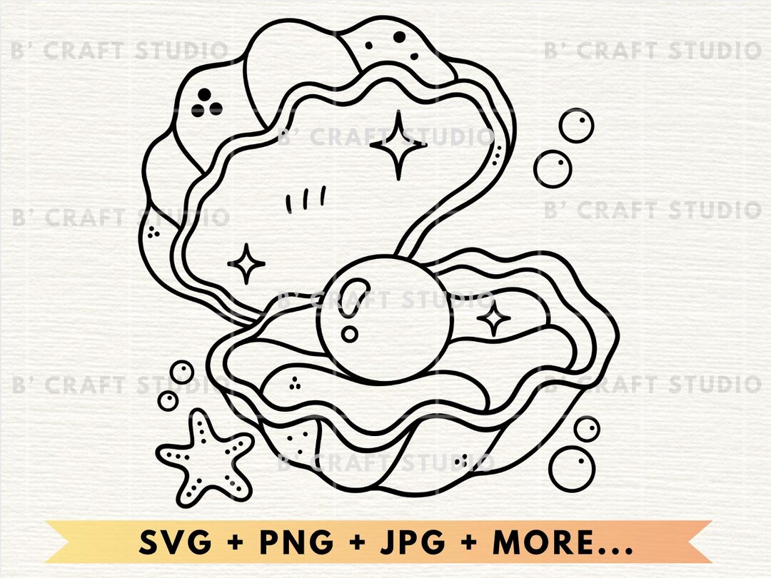 Oyster Png Sea Shell Svg | Perfect for Commercial Use Png, Dxf, Jpg ...