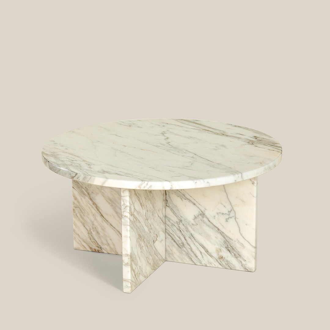 LEO - Calacatta Marble Coffee Table - Etsy