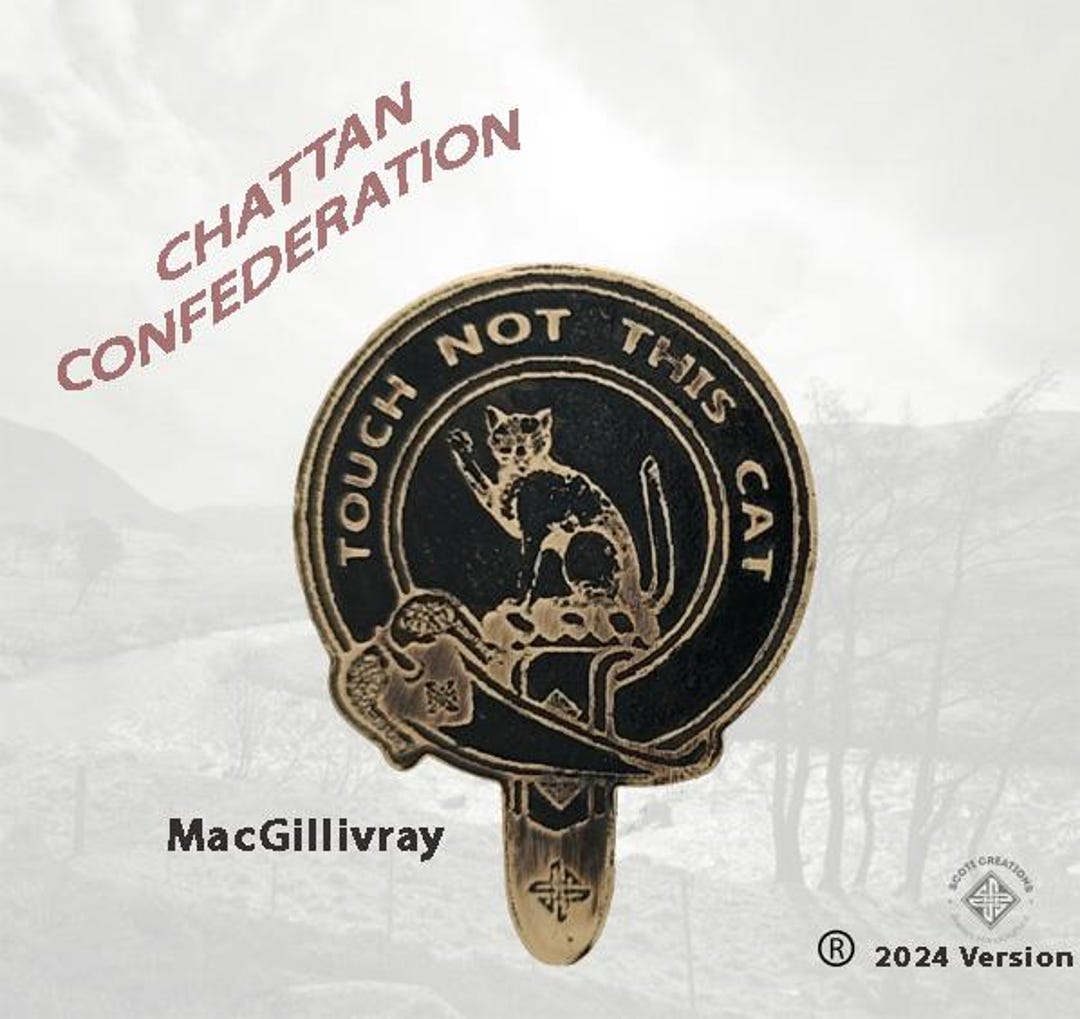 Clan Macgillivray Badge, Scottish Highland Clan, Chattan Confederation ...
