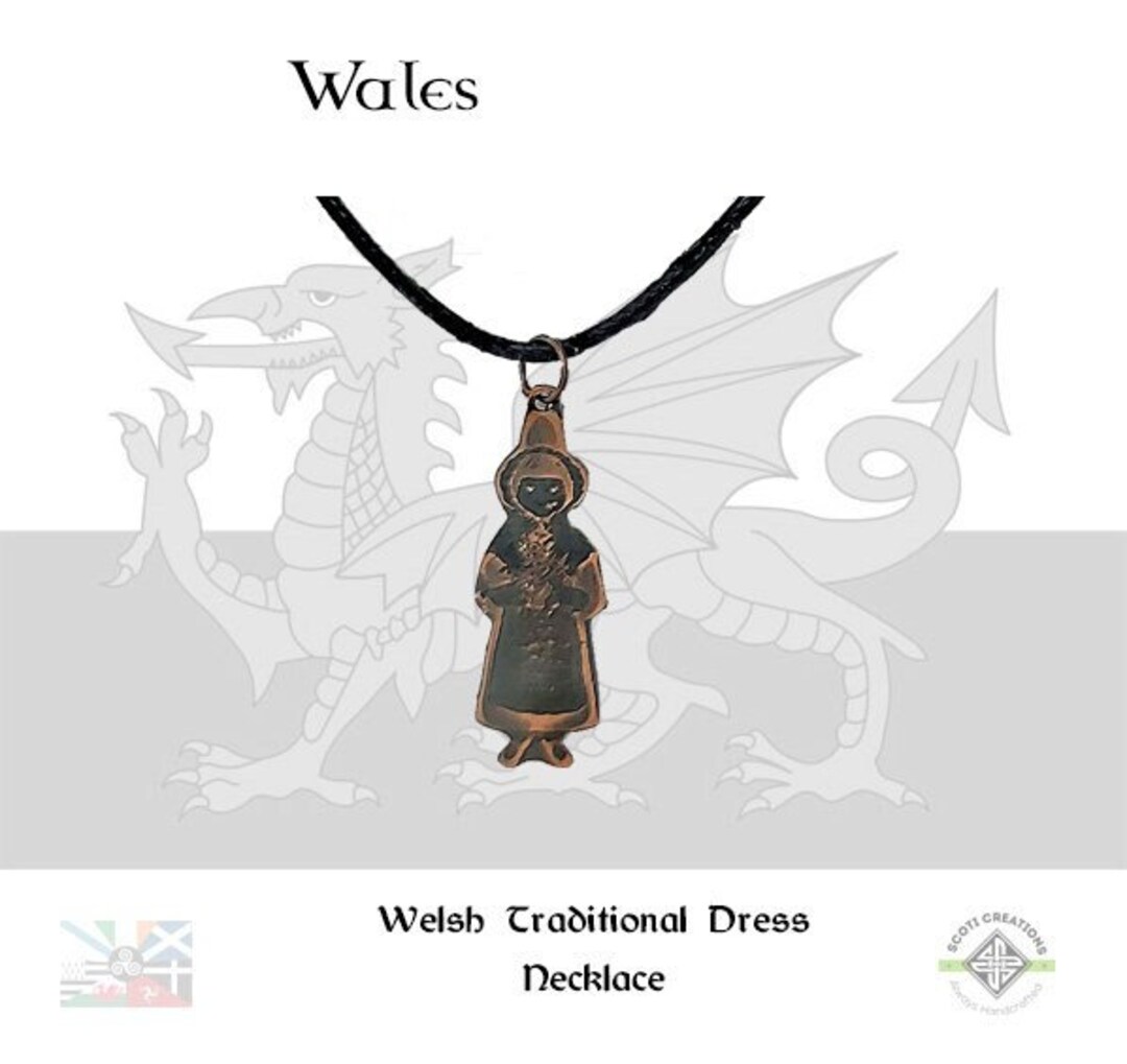 Wales Symbol, Welsh Traditional Dress Necklace - Etsy