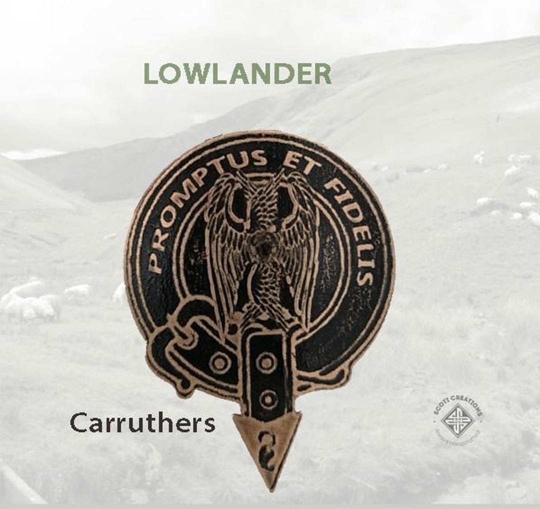 Clan Carruthers Badge, Scottish Lowland Clan - Etsy