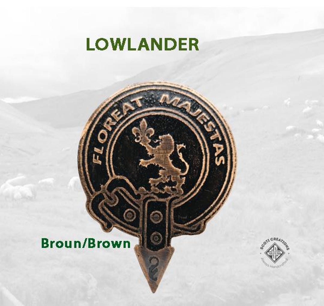 Clan Broun Badge, Scottish Lowland Clan - Etsy