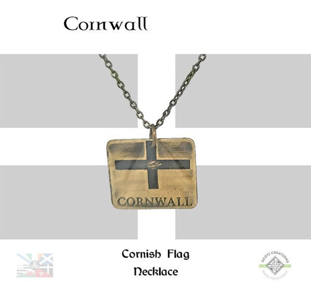 Cornwall Symbol #2 Necklace, Celtic Nation - Etsy