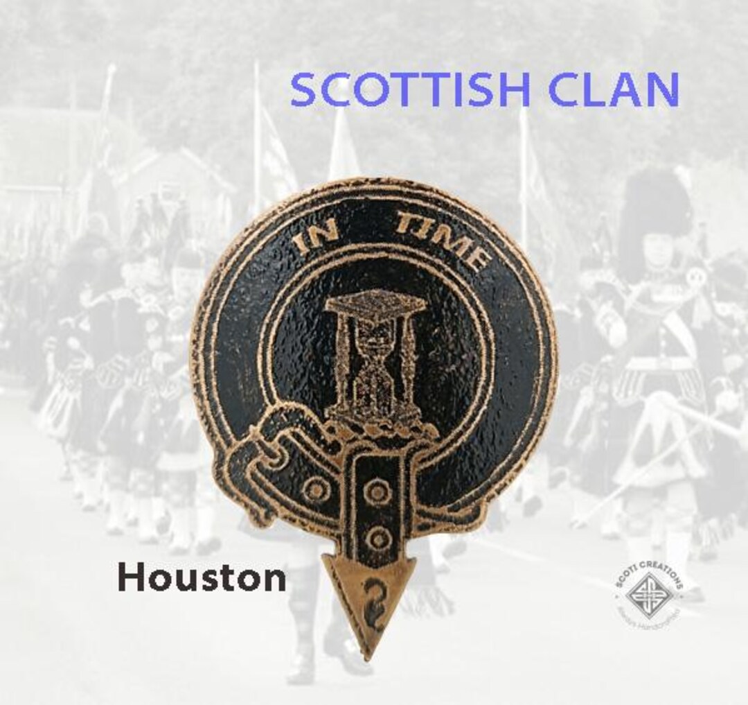 Clan Houston Badge, Scottish Clan - Etsy