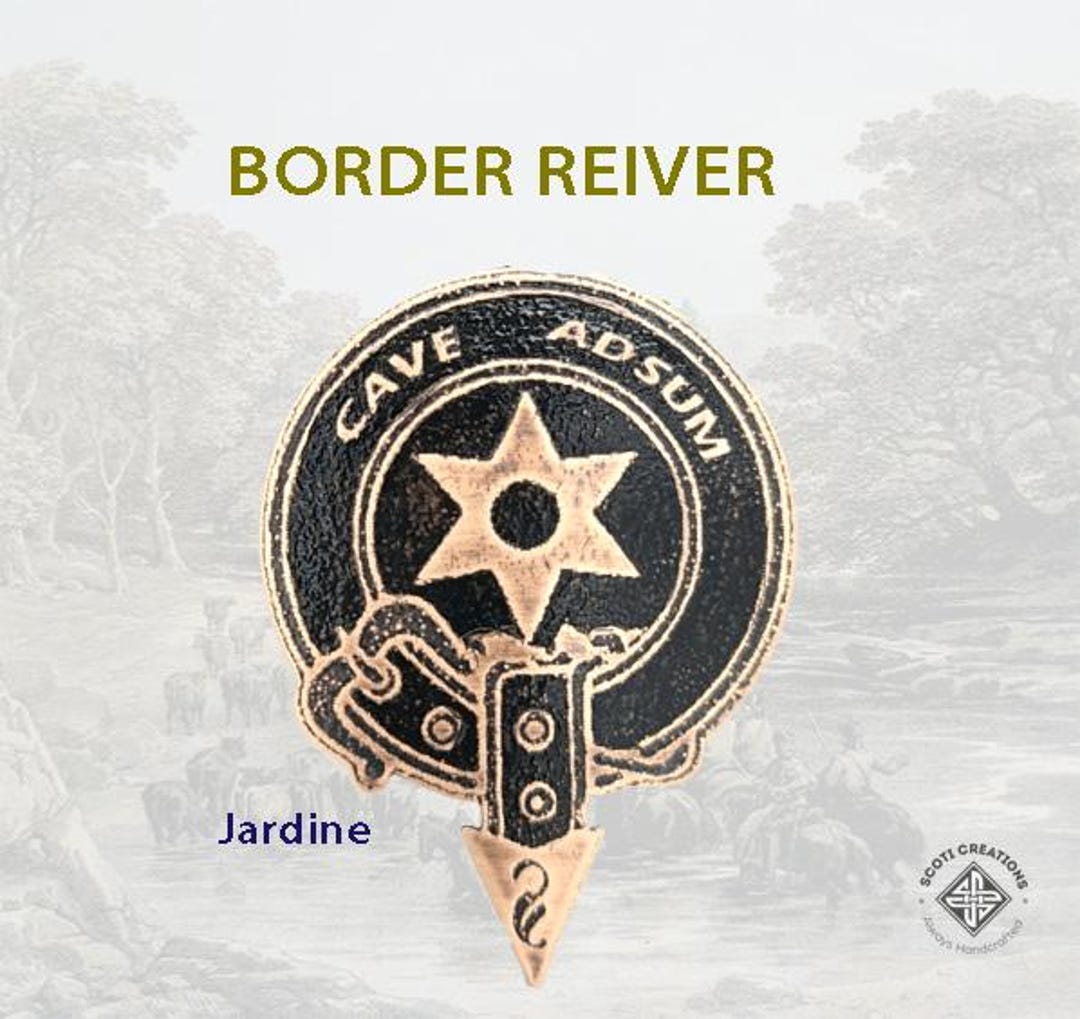 Clan Jardine Badge, Scottish Border Reiver Clan - Etsy