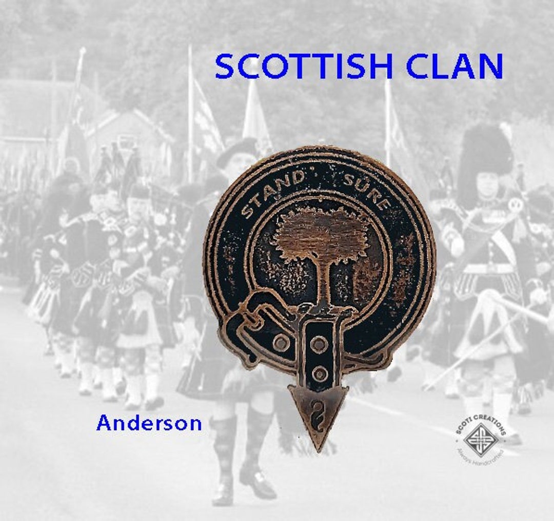 Clan Anderson Badge, Scottish Clan - Etsy