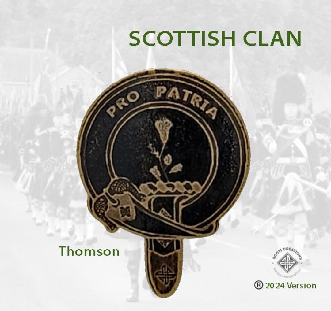 Clan Thomson Badge, Scottish Clan - Etsy