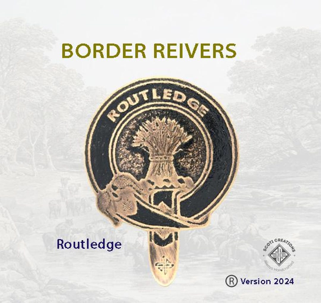 Clan Routledge Badge, Scottish Border Reiver Clan - Etsy