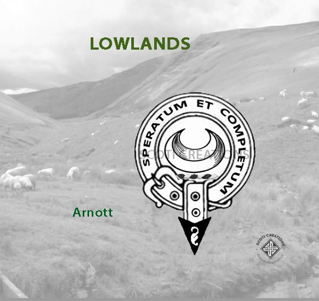 Clan Arnott Badge, Scottish Lowland Clan - Etsy