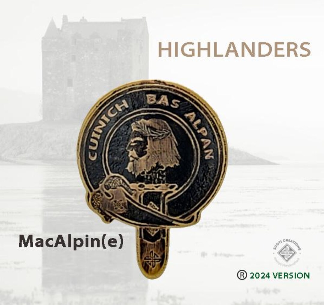 Clan Macalpin(e) Badge, Scottish Highland Clan - Etsy