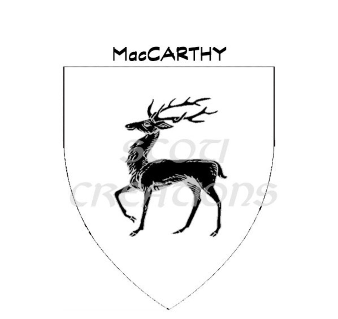 Maccarthy Irish Family Coat of Arms Necklace - Etsy
