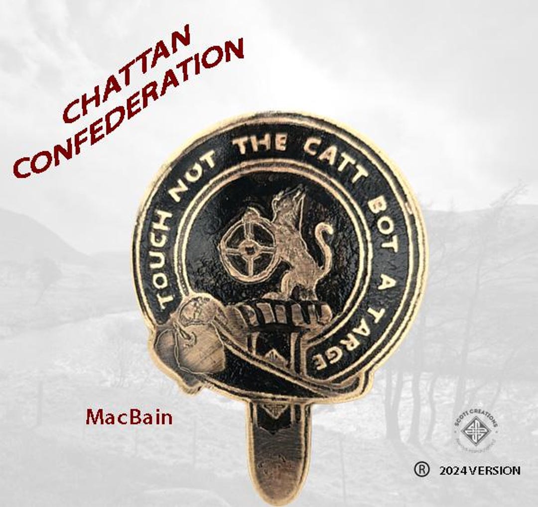 Clan Macbain Badge, Scottish Highland Clan, Chattan Confederation - Etsy
