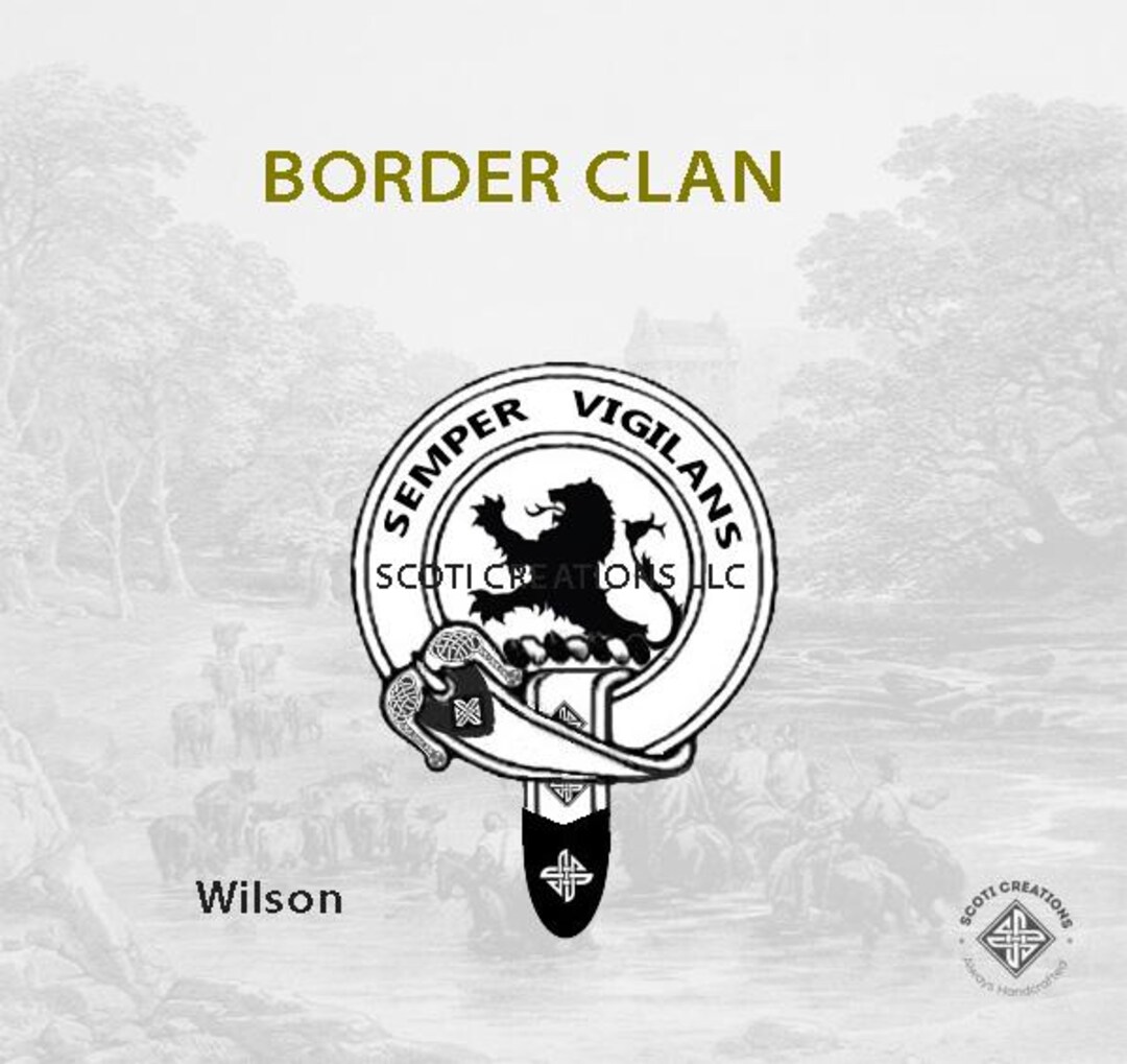 Clan Wilson Badge, Scottish Clan - Etsy