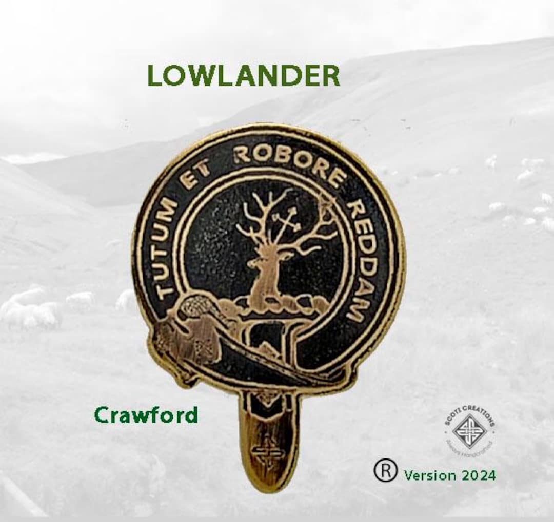Clan Crawford Badge, Scottish Lowland Clan - Etsy