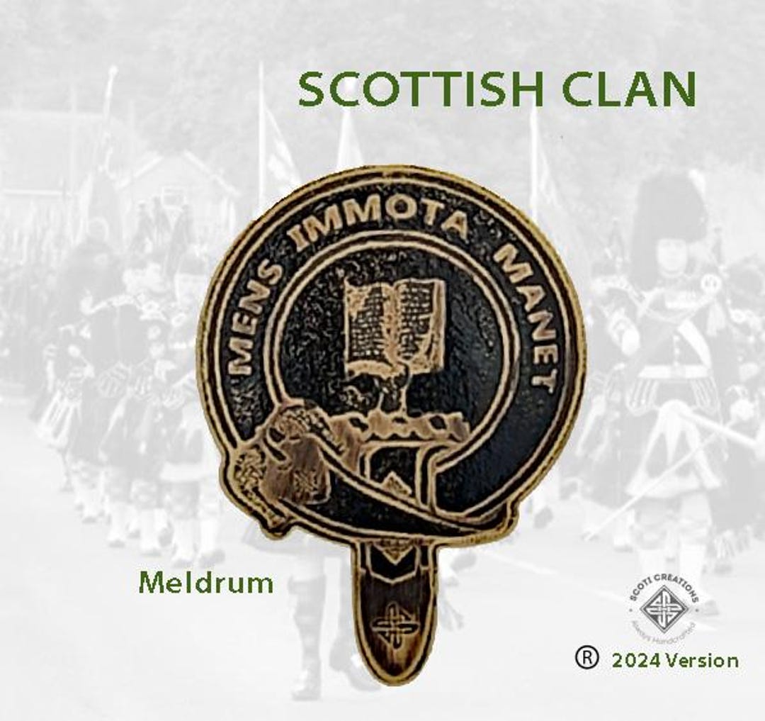 Clan Meldrum Badge, Scottish Clan - Etsy