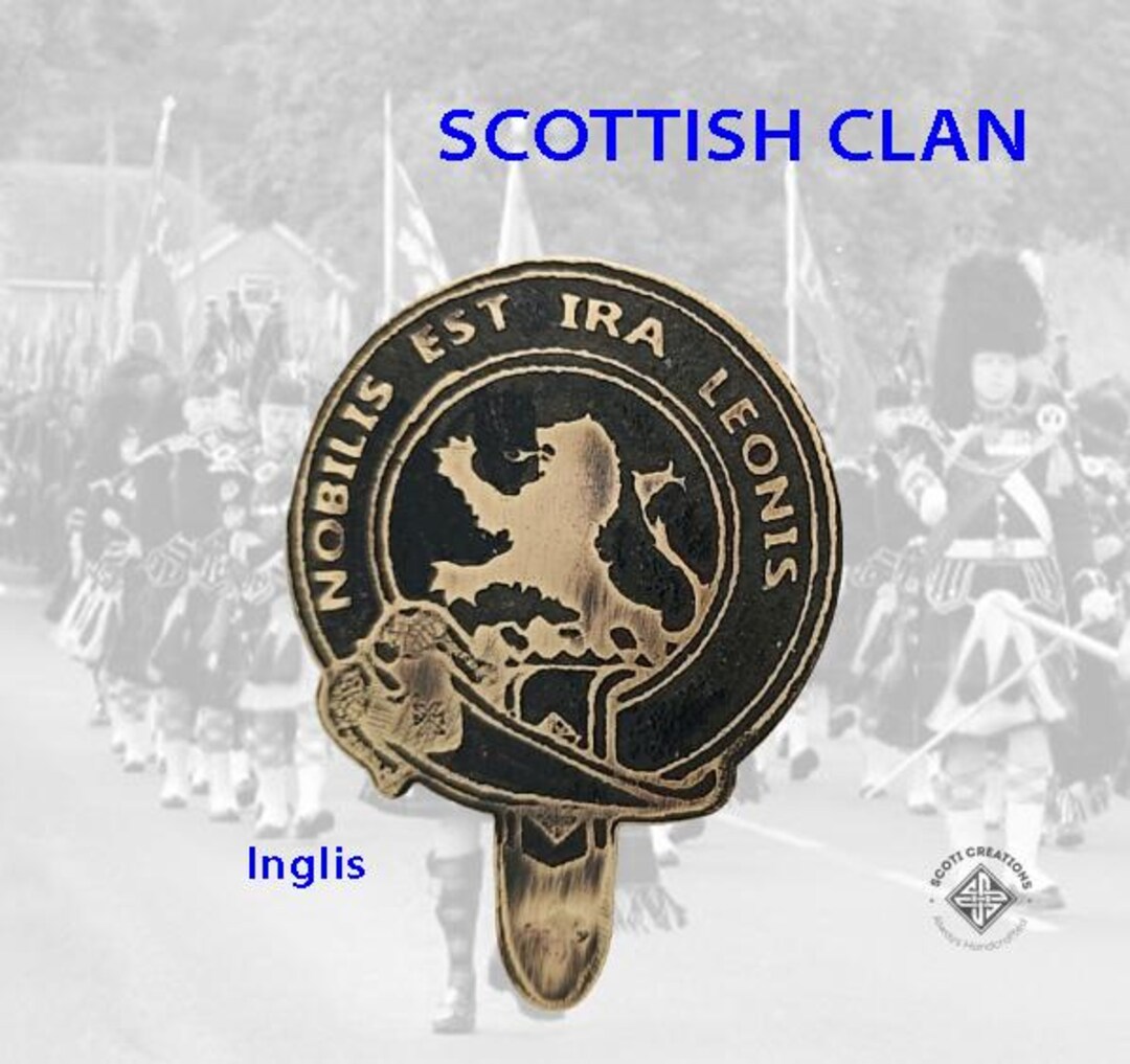Clan Inglis Badge, Scottish Clan - Etsy