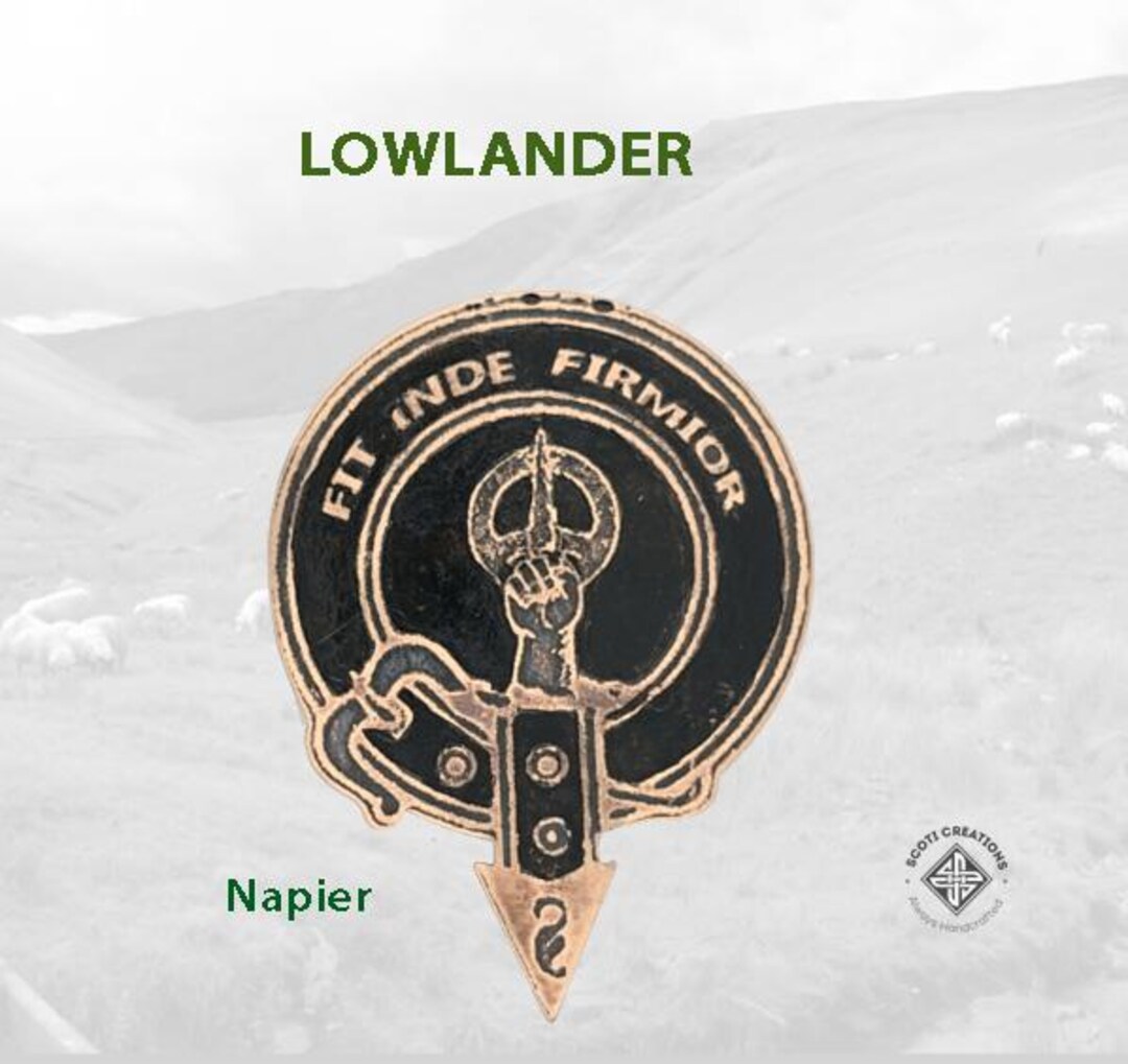 Clan Napier Badge, Scottish Lowland Clan - Etsy