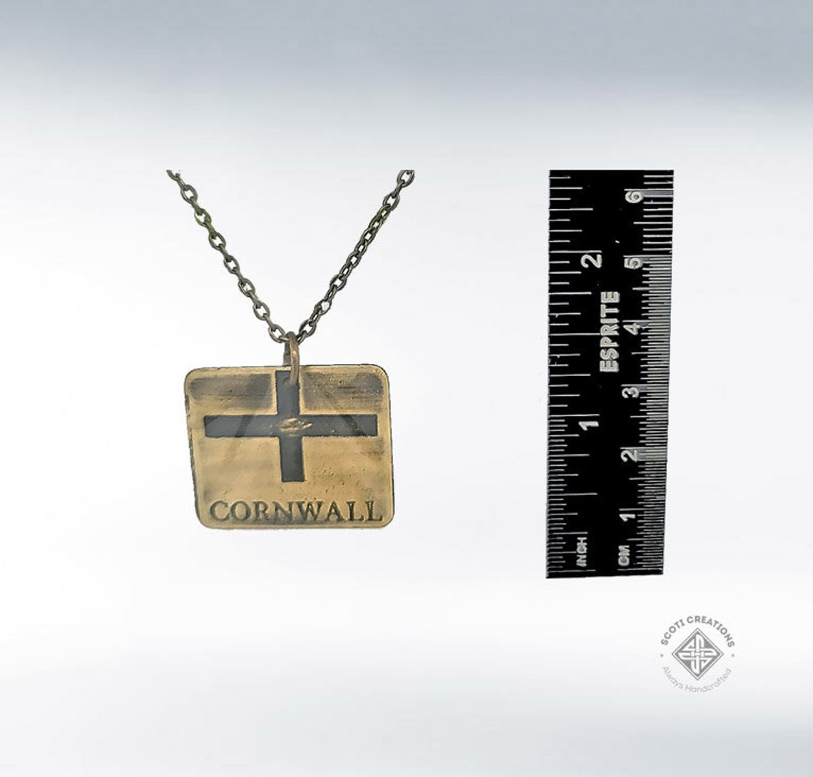 Cornwall Symbol #2 Necklace, Celtic Nation - Etsy