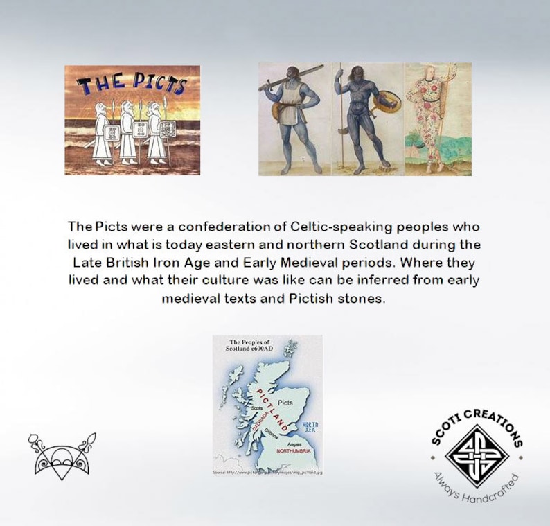 Pict Beast Earrings, Ancient Scottish - Etsy