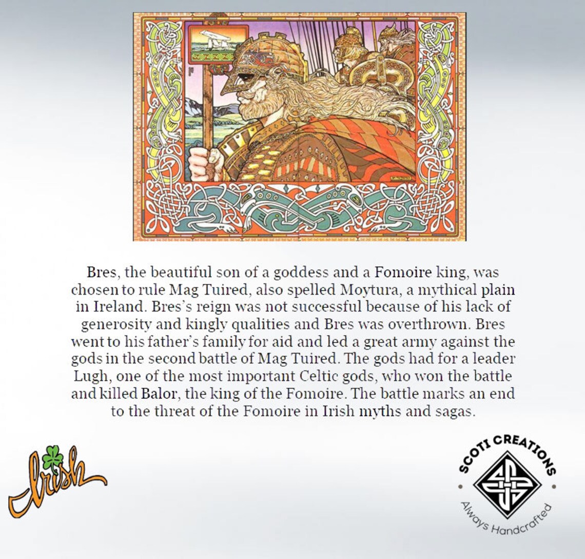 Ireland Earrings Irish Celtic God Bres Earrings Celtic - Etsy