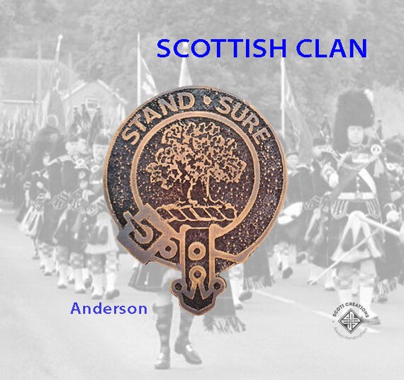 Clan Anderson Badge Scottish Clan Anderson - Etsy