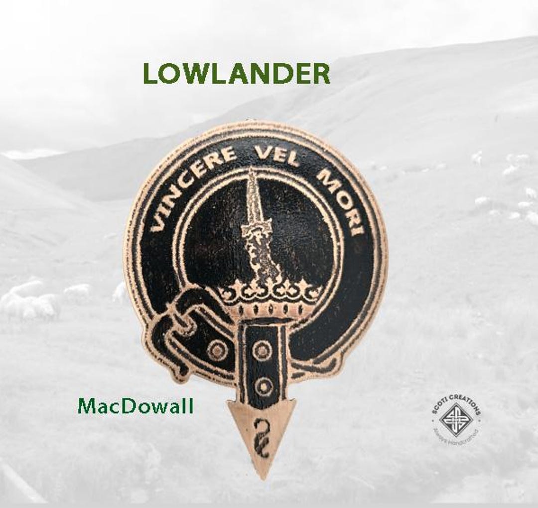 Clan Macdowall Badge, Scottish Lowland Clan - Etsy
