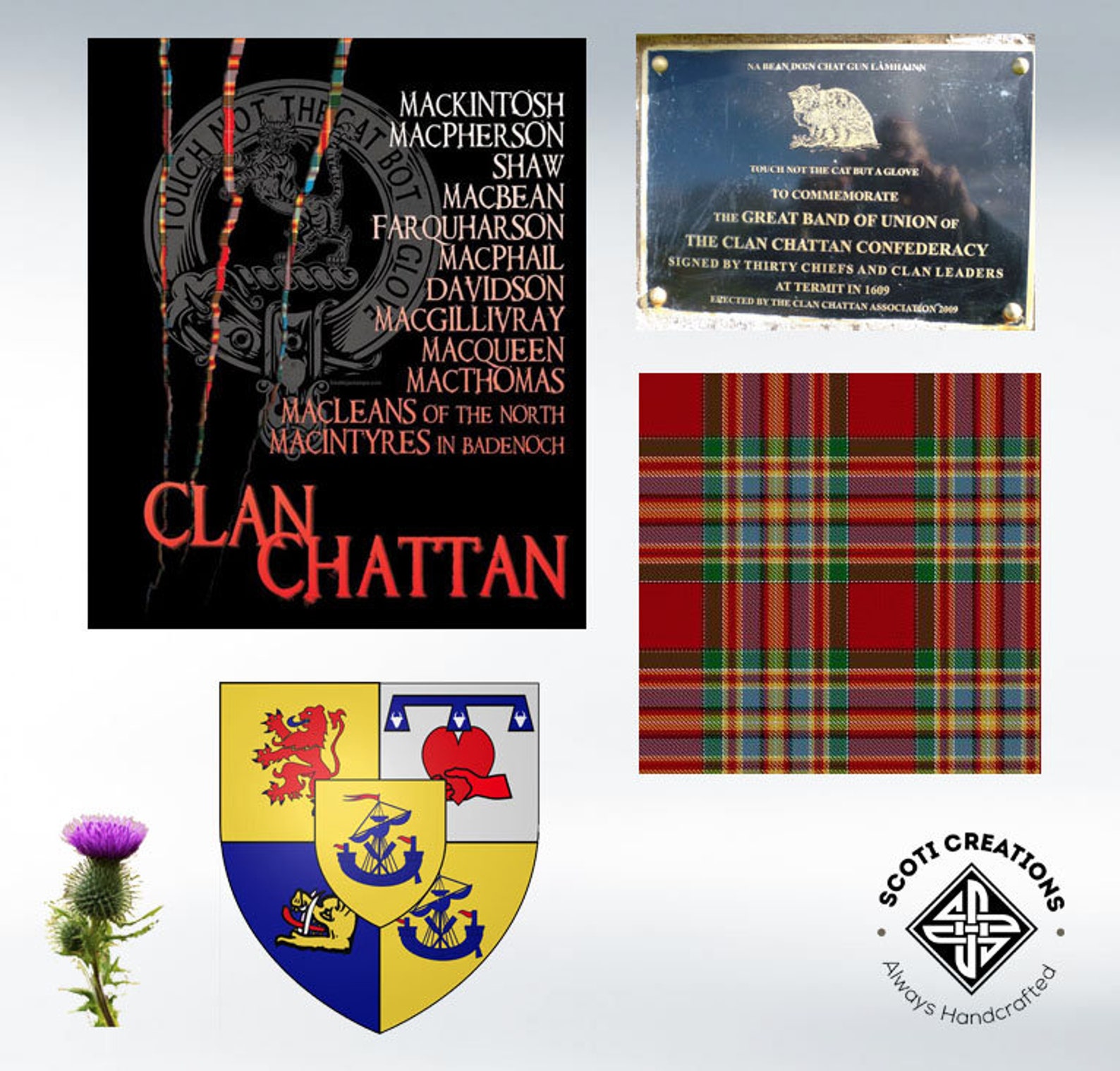Clan Macgillivray Badge, Scottish Clan, Highland Clan, Chattan ...