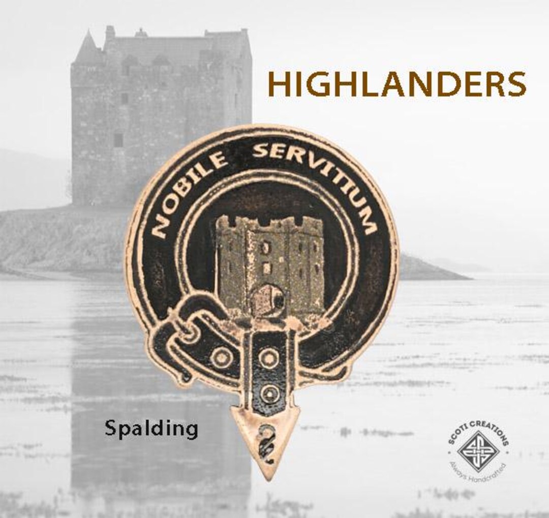 Clan Spalding Badge, Scottish Highland Clan - Etsy
