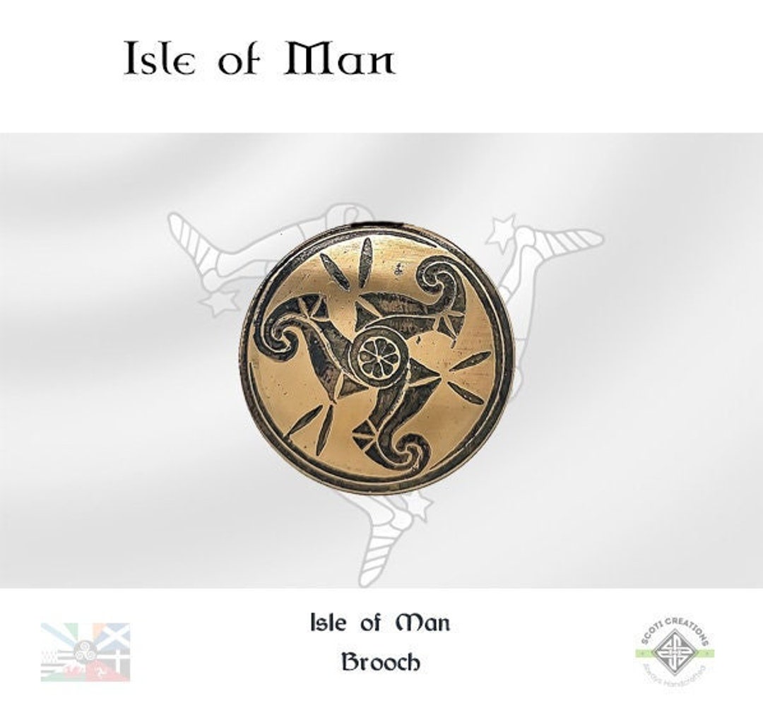 Isle of Man Symbol Brooch Celtic Nation - Etsy