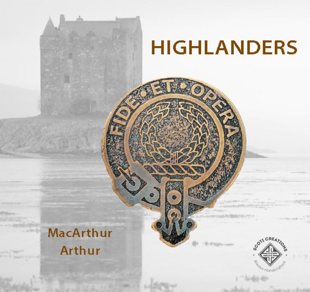 Clan Macarthur, Clan Arthur Badge, Scottish Clan, Highland Clan - Etsy