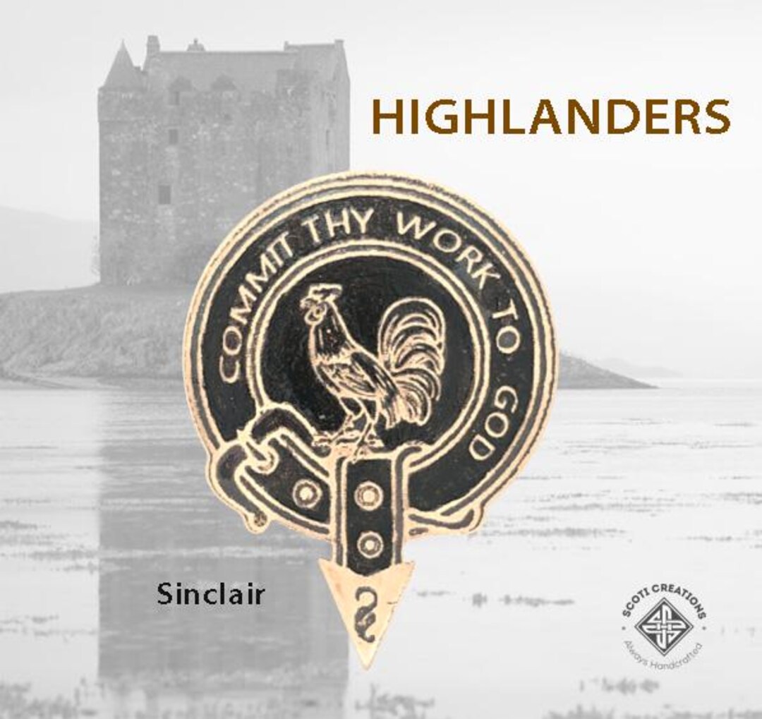 Clan Sinclair Badge, Scottish Highland Clan - Etsy