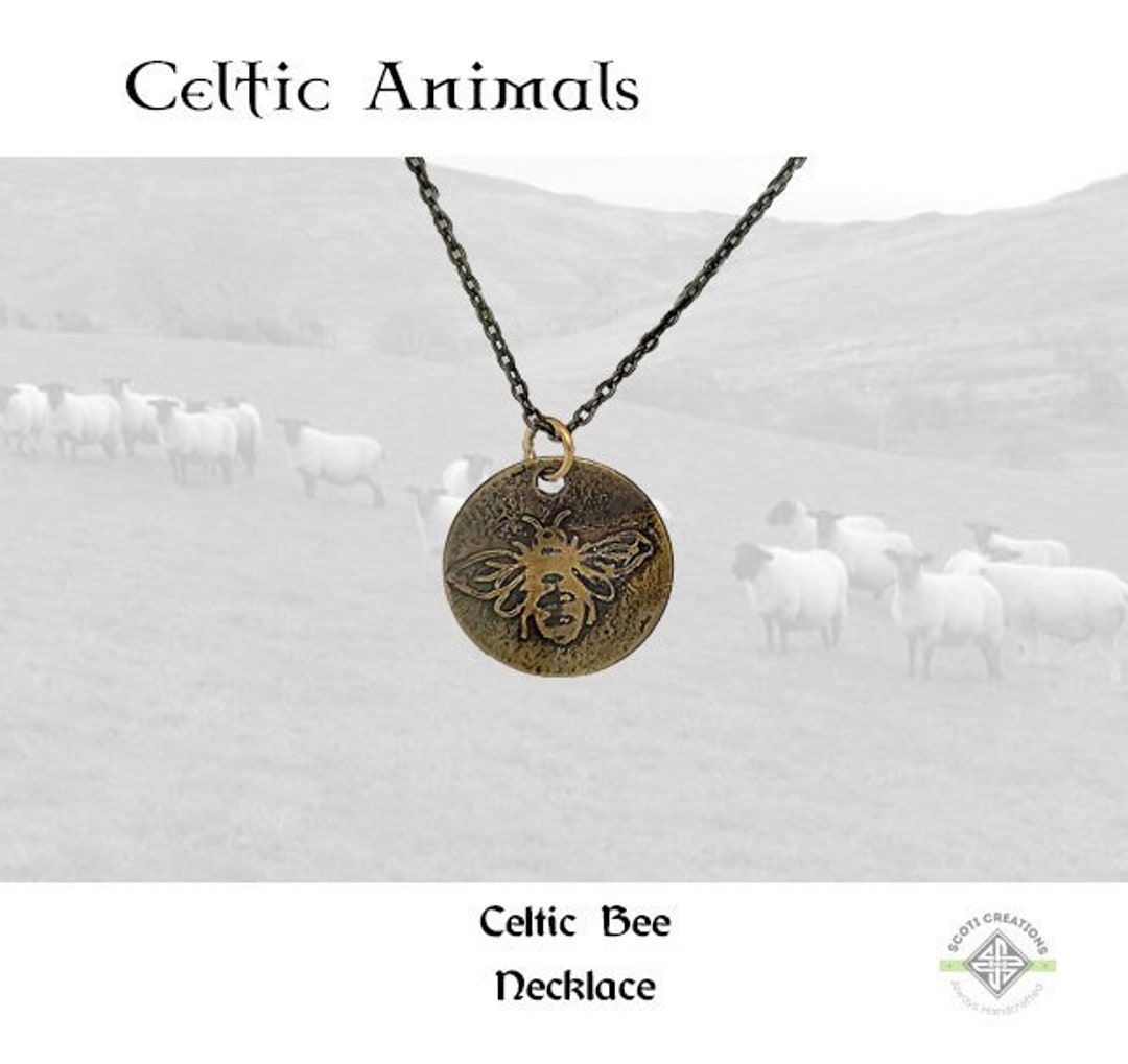 Celtic Bee Necklace - Etsy