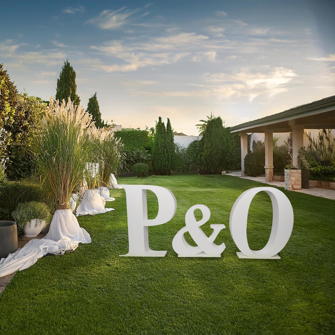60cm Polystyrene Letters for Weddings and Events. the & Symbol is ...